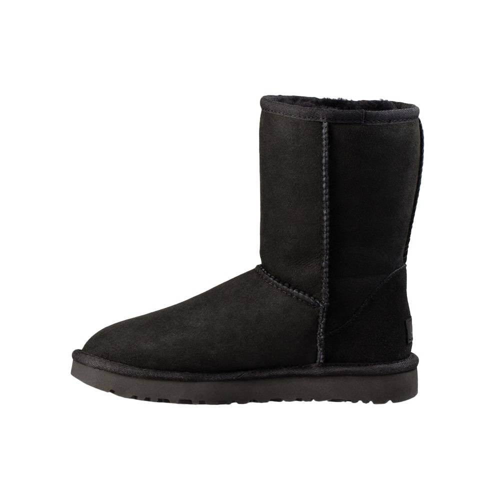 UGG CLASSIC SHORT II WOMENS BOOT - 1016223-BLACK