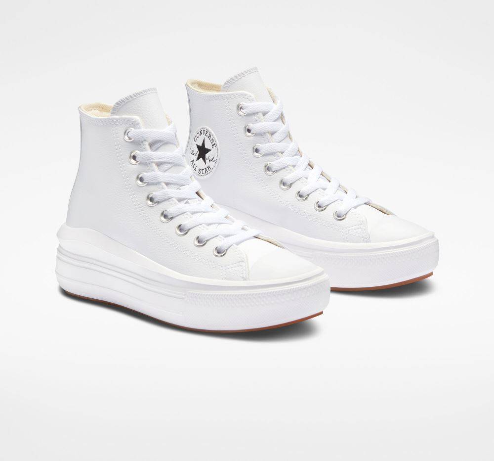 CONVERSE ALL STAR MOVE PLATFORM LEATHER - A04295C