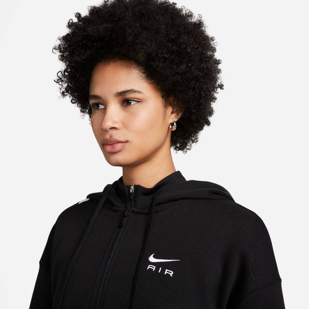 NIKE NSW WOMENS AIR FLEECE FULL-ZIP HOODIE - FB8047-010